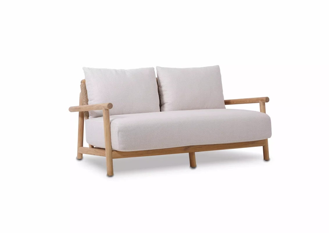 Corsica Teak 2 Seater Outdoor Sofa - Luxury Furniture Indonesia